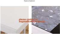China DIY Round PVC Table Cover Protector Desk Mat Table Cloth Pvc Transparent,stamping table cloth plaid PVC table cover for sale