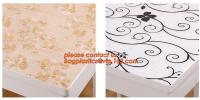 China DIY Round PVC Table Cover Protector Desk Mat Table Cloth Pvc Transparent,stamping table cloth plaid PVC table cover for sale