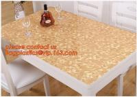 China Custom transparent tablecloth soft plastic tablecloth waterproof and oil proof, PVC waterproof soft glass cloth mat Plas for sale
