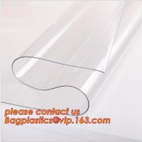 China SUPER CLEAR ECO Oil proof disposable plastic tablecloth table mats frosted crystal board waterproof PVC soft glass cloth for sale