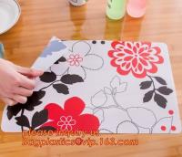 China Heat insulation PVC Printed Placemat Dining Table Plate Mat,custom hot selling OEM pvc place mat dining table mat for wh for sale