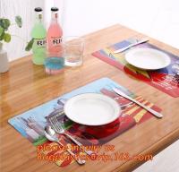 China Amazon hot Crossweave Woven Non-slip Insulation PVC Placemat Washable Table Mats,Dining Decorative PVC Table Mats Table for sale