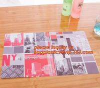 China Wholesale price dining mat PVC Fabric silicone placemat table mat,tableware accessories round plastic placemat PVC water for sale