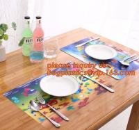 China Promotional PP/PVC Placemat Table Mat With Good Quality,vinyl weven decorative PVC placemats recycled table mat,Silicon for sale