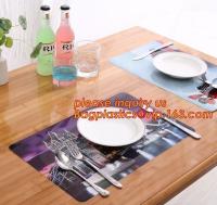 China Promotional PP/PVC Placemat Table Mat With Good Quality,vinyl weven decorative PVC placemats recycled table mat,Silicon for sale