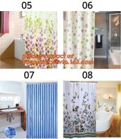 China bath mats sets shower curtains, POLYESTER BATHROOM CURTAIN, HOTEL SHOWER CURTAIN, PEVA bath curtain, polyester cotton fa for sale