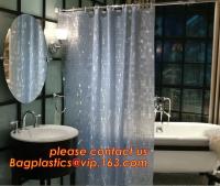 China Mould Proof Waterproof white and black trellis design pvc custom bath curtain printed shower curtain, High quality Polye for sale