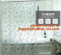 China Mould Proof Waterproof white and black trellis design pvc custom bath curtain printed shower curtain, High quality Polye for sale