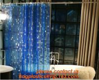 China Stripe Hotel White Polyester Jacquard Shower Curtain,180x180cm maple leaf PEVA theme bathroom accessories shower curtain for sale