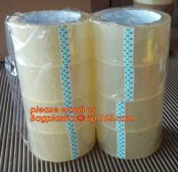China BOPP color tape Super clear packing tape Low noise packing tape BOPP stationery tape Double-sided jumbo roll BAGPLASTICS for sale