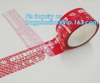 China Tamper Evident Security Void Packaging Tape 48mm x 100m,tamper evident security VOID OPEN masking tape bagease bagplasti for sale