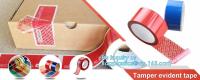 China Factory OEM Half transfer Total Transfer and Non-transfer OPEN VOID anti-sheft security tape adhesive security tape for sale