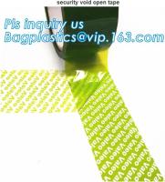 China custom sealing holographic laser rainbow tamper evident security void hologram packing tape,Tamper Evident Security Pack for sale