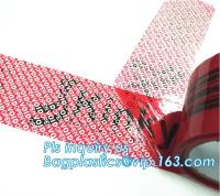 China Security void tape,Tamper Evident Security Void Tapes,Red Tamper Evident Void if Opened Security Tape PET Backing Materi for sale