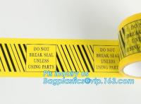China Tamper Proof Security Seal Tape Warranty Void Tape,hidden message OPENVOID/VOID tamper evident security tape bagease for sale