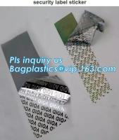 China Sliver Self Adhesive Void Sticker Label,Removed Label Custom Best Price High Quality Void Label Sticker Open Void Securi for sale