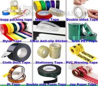 China Mylar tape,clear anti-slip sticker,green pet tape,cloth duct tape, stationery tape,pvc warning tape,PI Tape,Double side, for sale