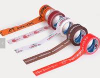 China Custom high quality logo printed adhesive packaging bopp tape,rubber base adhesive carton packaging bopp packing tape for sale