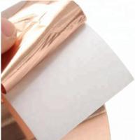China 0.2mm thin copper foil tape for soldering,Insulation copper foil tape,Copper Foil Tape Backed with Conductive Adhesive for sale