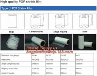 China Printed POF crosslink shrink film shrink wrap film,Central Fold POF Shrink Wrap Film,Thickness   Micron     12.5micron for sale
