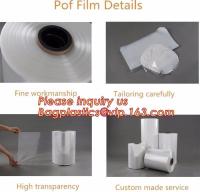 China Polyolefin POF Heat Shrink Wrap Film,Pre-perforated film,POF clear heat shrink plastic protective roll film,PE Shrink Fi for sale