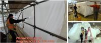 China biodegradable shrink wrap 200 mic construction industrialJumbo construction industrial uv shrink wrap for yacht covering for sale