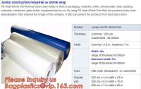 China biodegradable shrink wrap 200 mic construction industrialJumbo construction industrial uv shrink wrap for yacht covering for sale