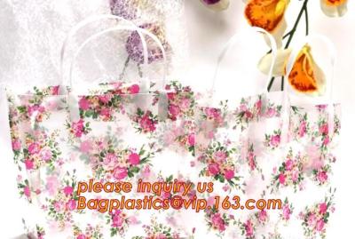 China Wholesale Waterproof PP Plastic Gift Flower Bag Carry,PP Clear Handheld Flower Packaging Bag,PP Trapezidal Rectangular F for sale