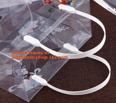 China China Manufacture eco friendly customize Printing PP plastic flower carry bags with hanging for potted plant bags bageas for sale