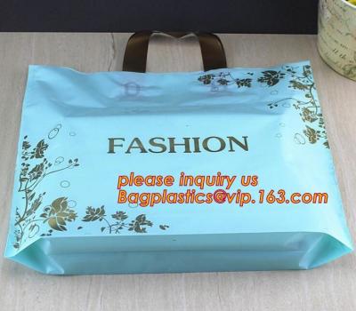 China Soft Loop Handle Plastic Bag With Custom Logo Shopping Bag For Clothing Packaging,Biodegradable Cheap Soft Loop Handle S for sale