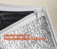 China thermal insulation 600D polyester cooler tote bag,Aluminum foil cold thermal insulation shoulder cooler bag bagease pac for sale