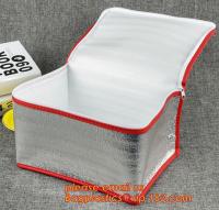 China Custom Printed Pattern Non Woven Thermal Insulation Cooler Bag,Insulation Fresh Cooler Bag Refrigerated Bag Picnic Bag for sale
