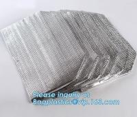 China Reusable aluminium foil thermal insulation material cooler bag foPromotional 420D Polyester Insulation Picnic Cooler Bag for sale