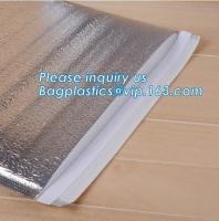 China Reusable aluminium foil thermal insulation material cooler bag for picnic with Strapping tape closureRecycled PP Woven Plast for sale