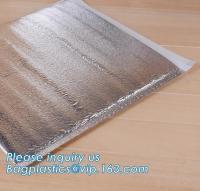 China Reusable aluminium foil thermal insulation material cooler bag for picnic with Strapping tape closureRecycled PP Woven Plast for sale