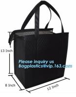 China Reusable aluminium Portable pOLYESTER WINE COOLER BAG,FROZEN FOOD,ICE,HOT PIZZA,PICINIC NEED,GROCERY,SHOPPING,FISHING for sale