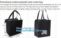 China Reusable aluminium Portable pOLYESTER WINE COOLER BAG,FROZEN FOOD,ICE,HOT PIZZA,PICINIC NEED,GROCERY,SHOPPING,FISHING for sale