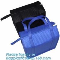 China Reusable aluminium Portable pOLYESTER WINE COOLER BAG,FROZEN FOOD,ICE,HOT PIZZA,PICINIC NEED,GROCERY,SHOPPING,FISHING for sale