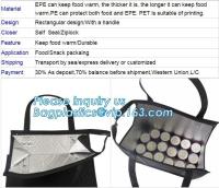 China Reusable aluminium Portable pOLYESTER WINE COOLER BAG,FROZEN FOOD,ICE,HOT PIZZA,PICINIC NEED,GROCERY,SHOPPING,FISHING for sale