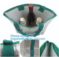 China Non-woven laminated thermal insulation cooler bag,custom logo disposable aluminium foil insulation cooler bag BAGEASE for sale