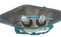 China Non-woven laminated thermal insulation cooler bag,custom logo disposable aluminium foil insulation cooler bag BAGEASE for sale