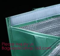 China Freezable foldable insulation large lunch cooler bag,Hot sale cooler tote printed non woven food package insulation bags for sale
