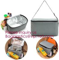 China China 300x300D melange stripe+ PEVA insulation 12 can picnic cooler bag 12L ice bag,Picnic Bag thermal insulation picnic for sale