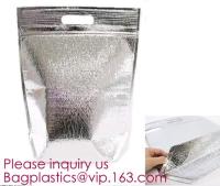China printing zipper closure 100gsm virgin non woven thermal insulation cooler bag,Cooler bag Soft Thermal Lined Coolers Back for sale