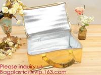 China Wholesale Large Folding Soft Fresh Lunch Keeping Waterproof Nylon Insulation Thermal Insulation Ice Pack Cooler Bag for sale