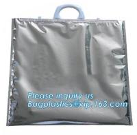 China Promotional Aluminium Extra Large Thermal Cooler insulated tote bags with zipper,Custom Logo cooler bag for food bagease for sale