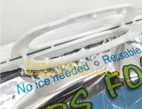 China Outdoor square aluminum foil food thermal freezer cooler lunch insulation bag,Foil Cooler Bag Thermal Bag for Fruit Choc for sale