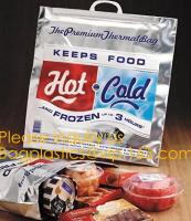 China custom bulk waterproof large soft folding food delivery picnic lunch tote grocery cooler bag aluminum foil thermal bags for sale
