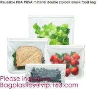 China Eco-friendly standardized grade peva food storage bag,Silicone Reusable Food Storage Bag, Reusable Silicone Food Bag for sale