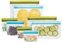 China Reusable Food Storage Freezer PVC Snack Bags FDA Approved Food-Grade PEVA Leak-Proof Sandwich Bags,PEVA Reusable Food St for sale